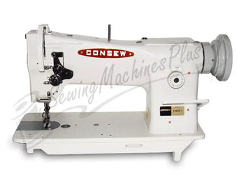 Consew 206RB-5 Walking Foot Upholstery Machine w/ Table & Motor (Table ...